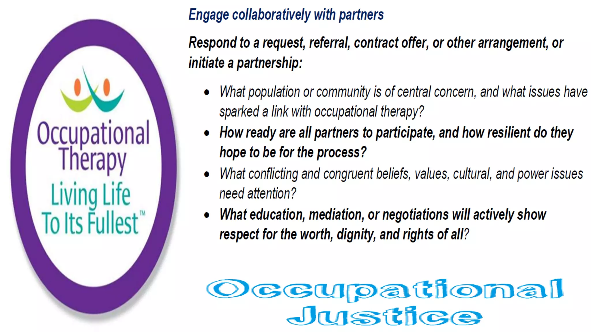 Participatory Occupational Justice Framework | PPTX