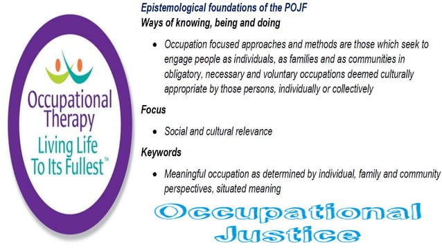 Participatory Occupational Justice Framework | PPTX