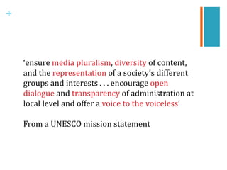 Participatory media: A new paradigm for development? | PPTX