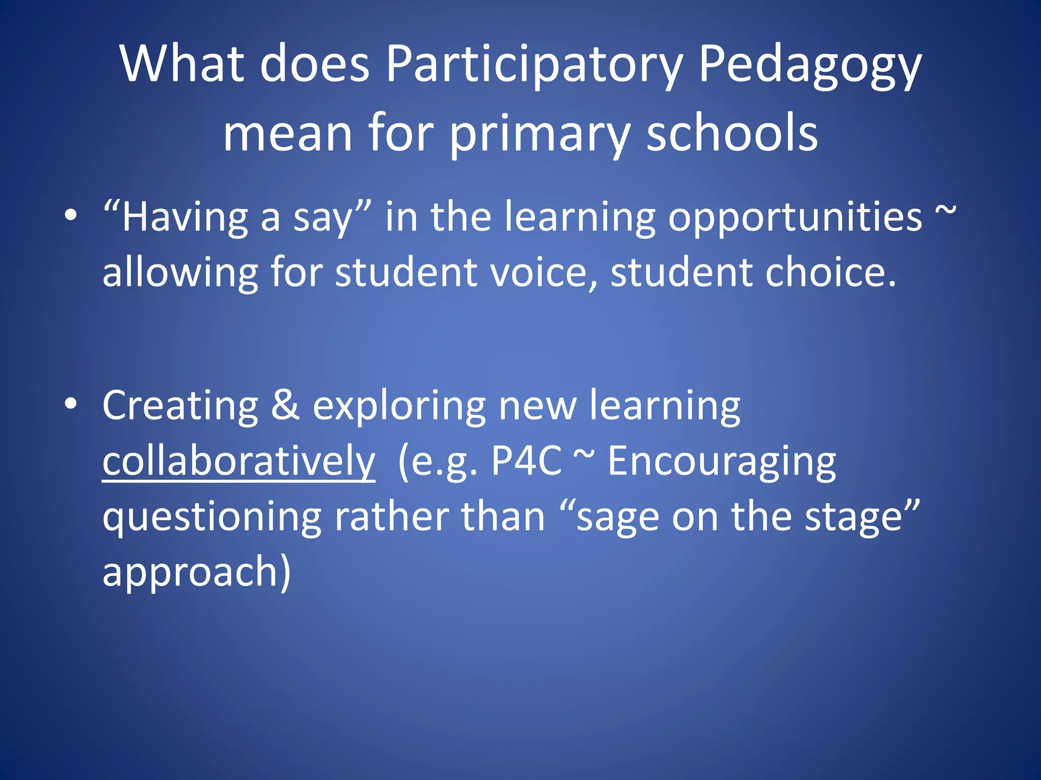 Participatory pedagogy | PPTX
