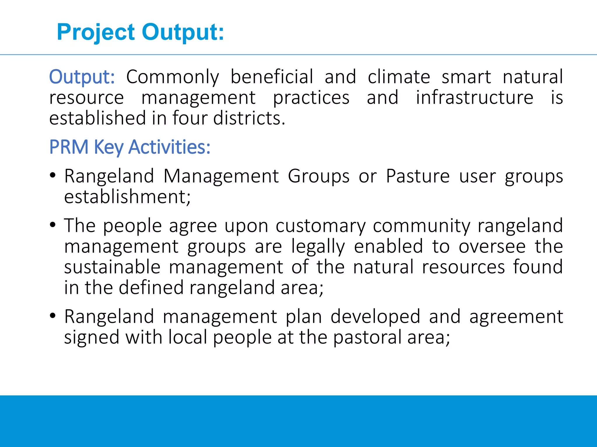 Participatory Rangeland Management (PRM) | PPTX