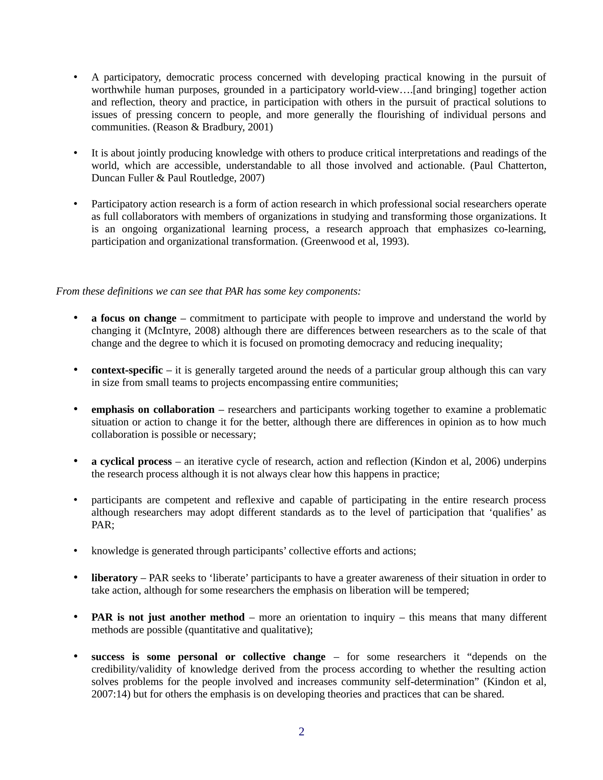 Participatory Action Research | PDF