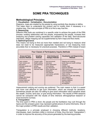 Participatory Rural Appraisal Part 1 | PDF