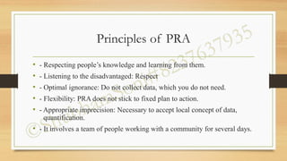 Participatory rural appraisal(pra) | PDF