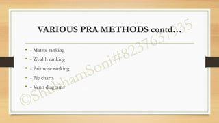 Participatory rural appraisal(pra) | PDF