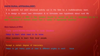 Participatory rural appraisal(pra) | PPTX