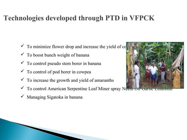 Participatory technology development | PPT | Agriculture | Industries