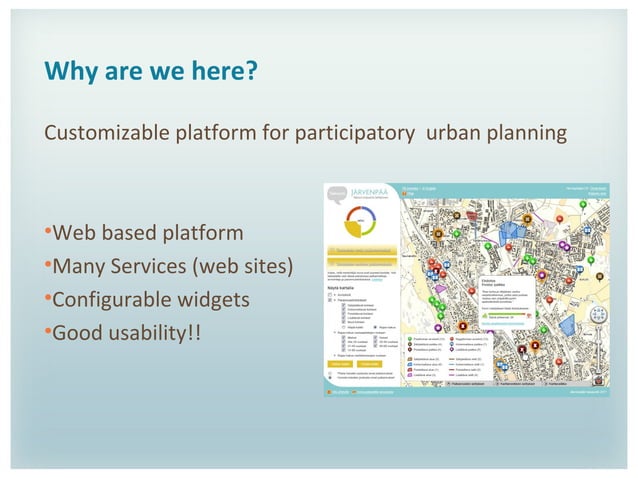 Participatory urban planning - Community service platform | PPT