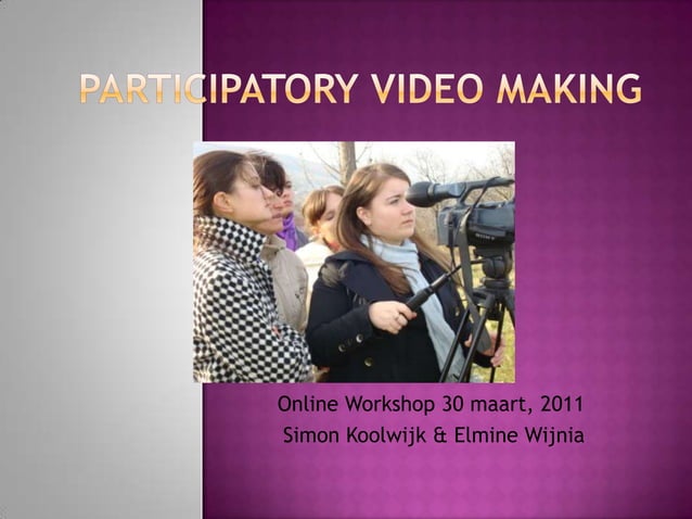 Participatory video making | PPT