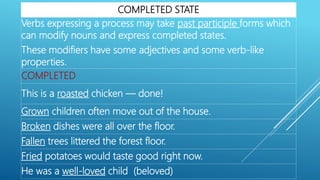 Participial adjectives | PPTX