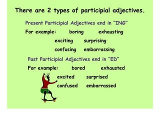 Participial Adjectives | PPT