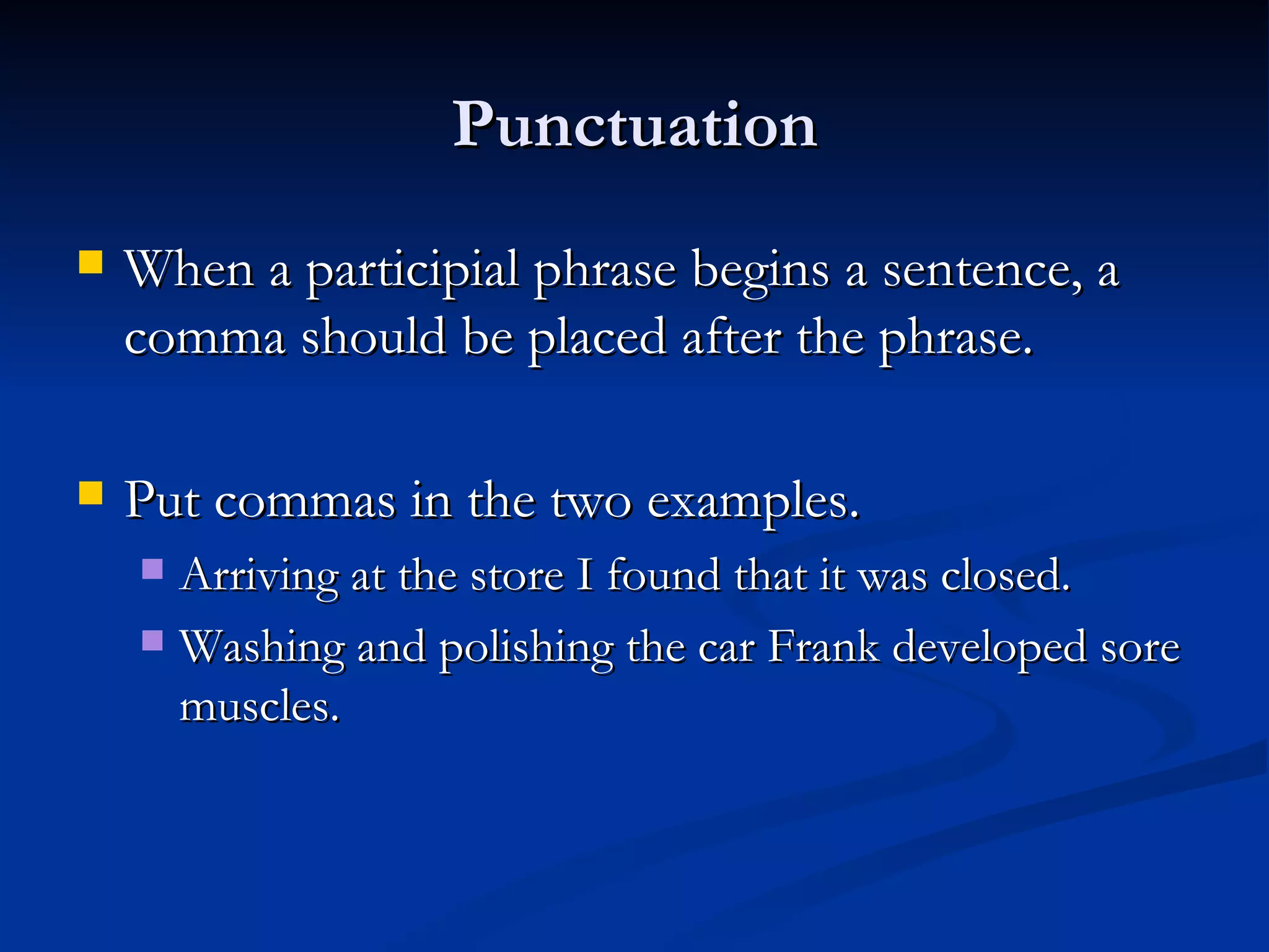 Participial phrases | PPT