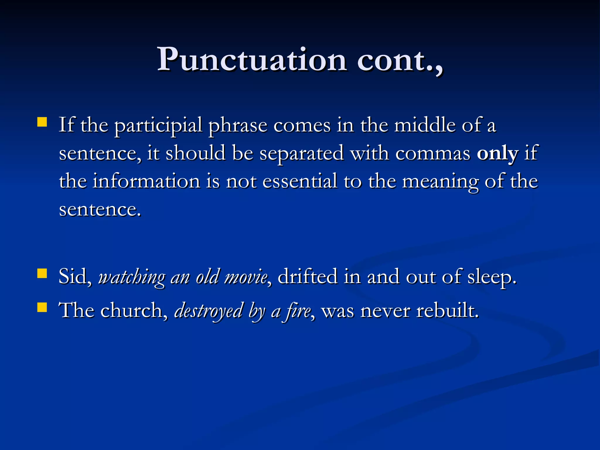 Participial phrases | PPT