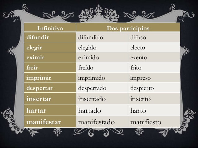 Participio espanhol