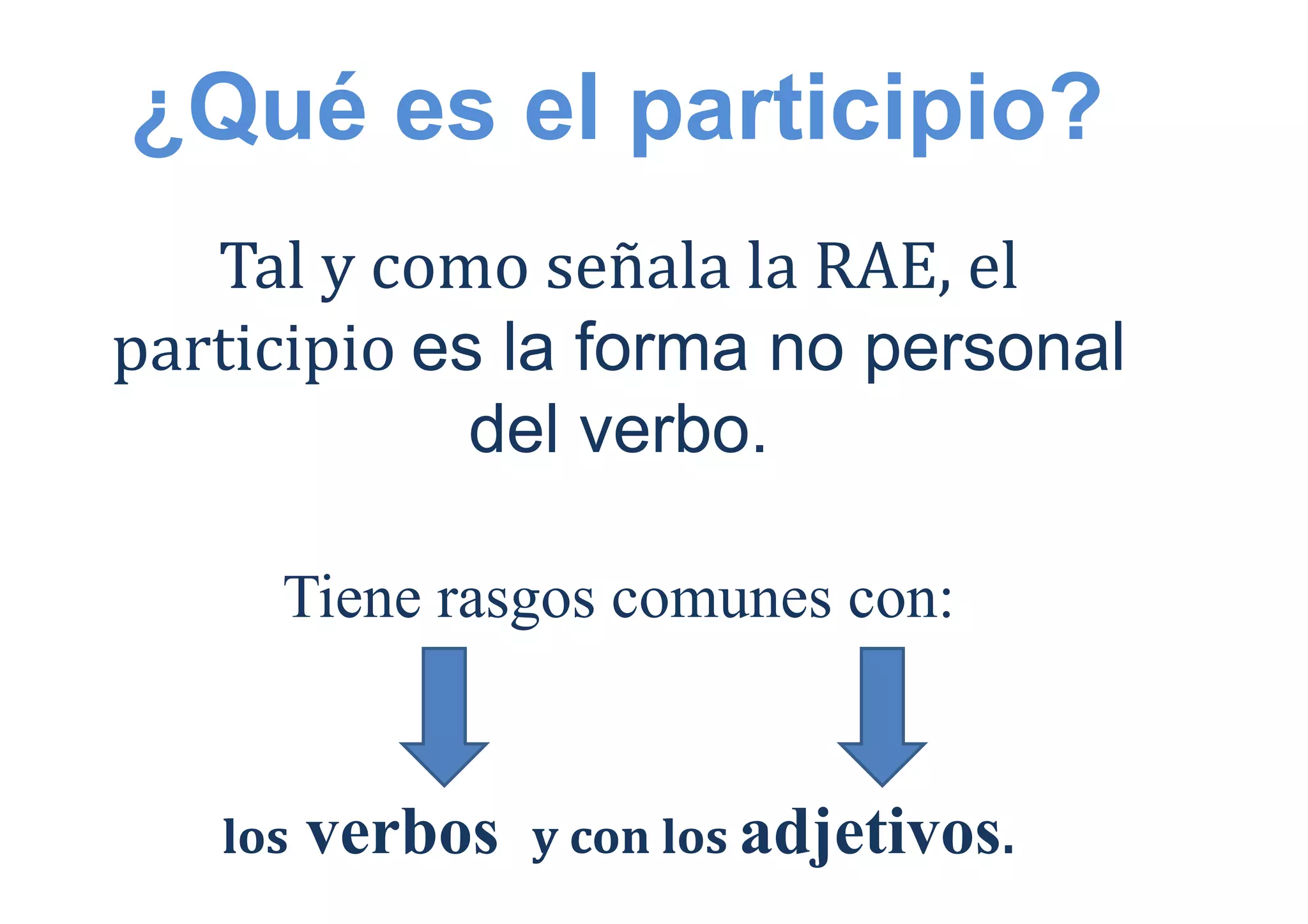 Participios regulares e irregulares | PPTX