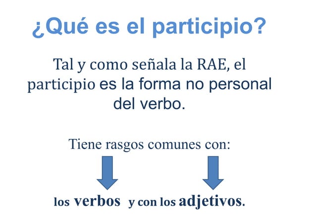 Participios regulares e irregulares | PPTX