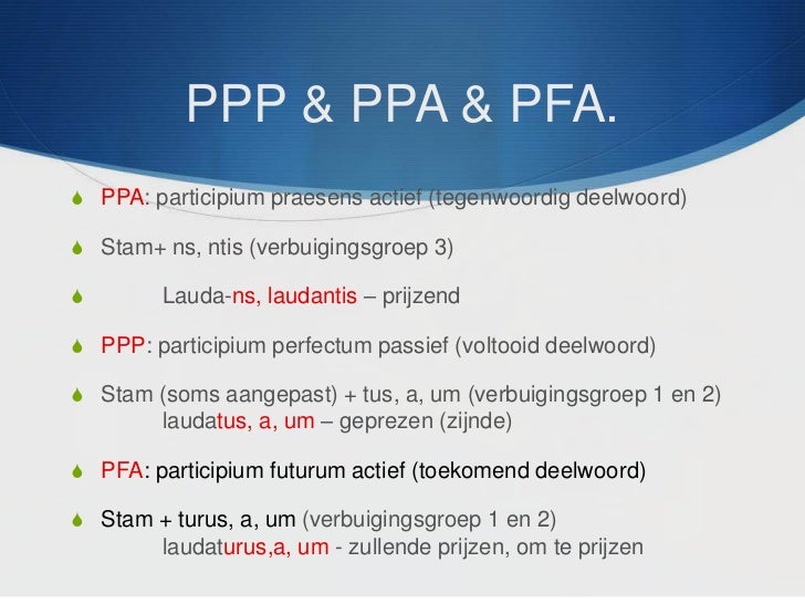 Participium latijn emb