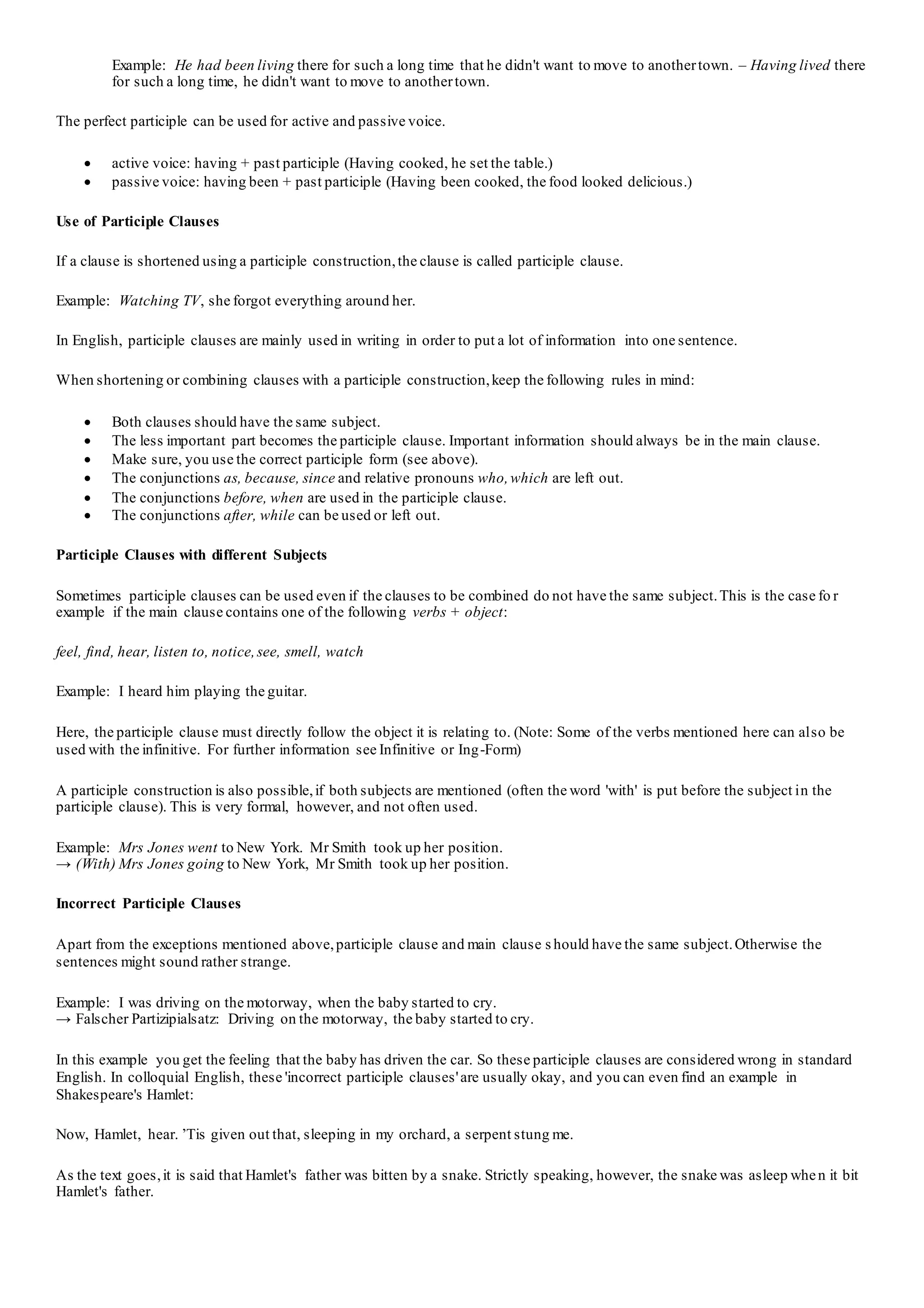 Participles | DOCX
