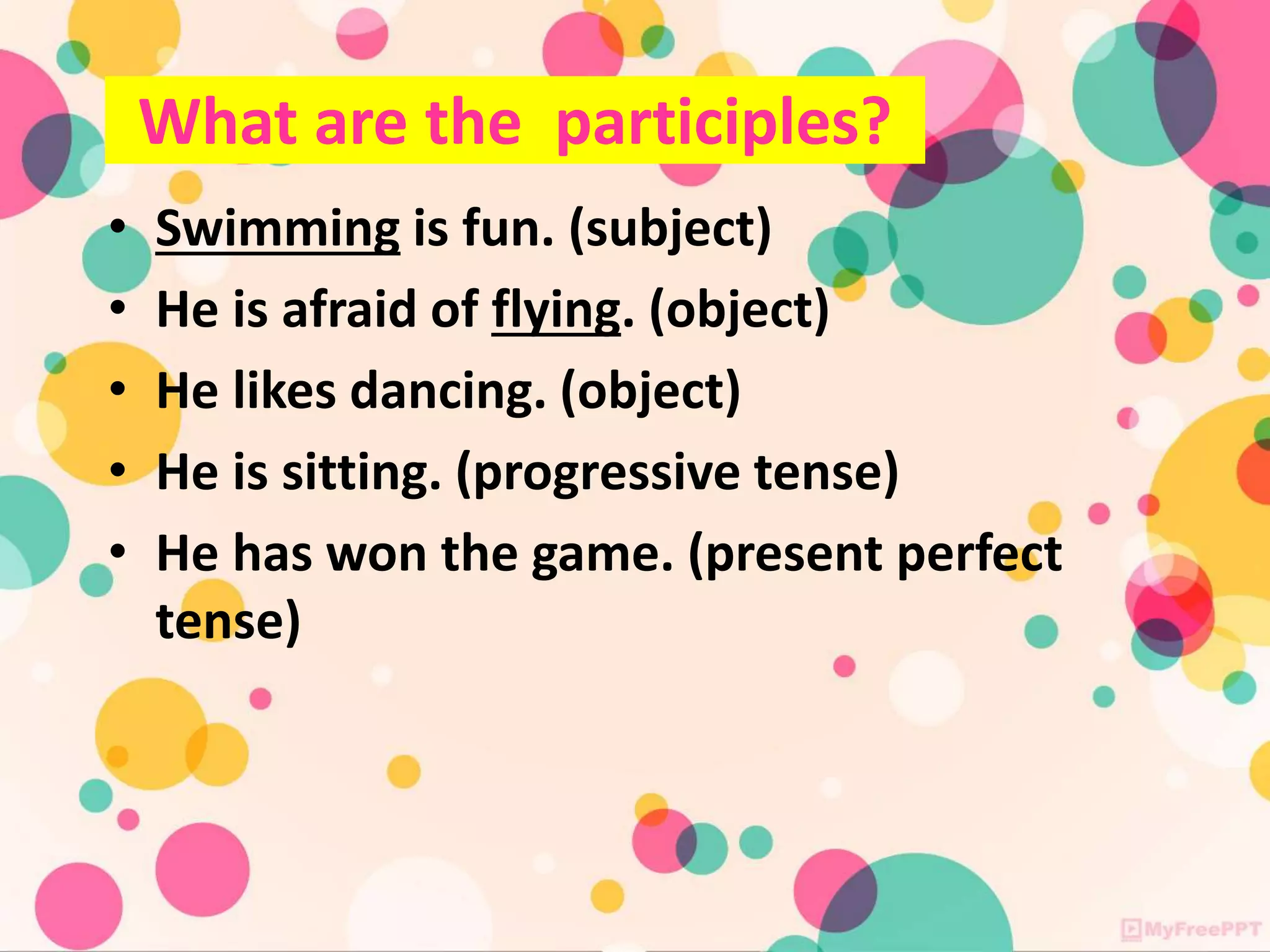 Participles | PPTX