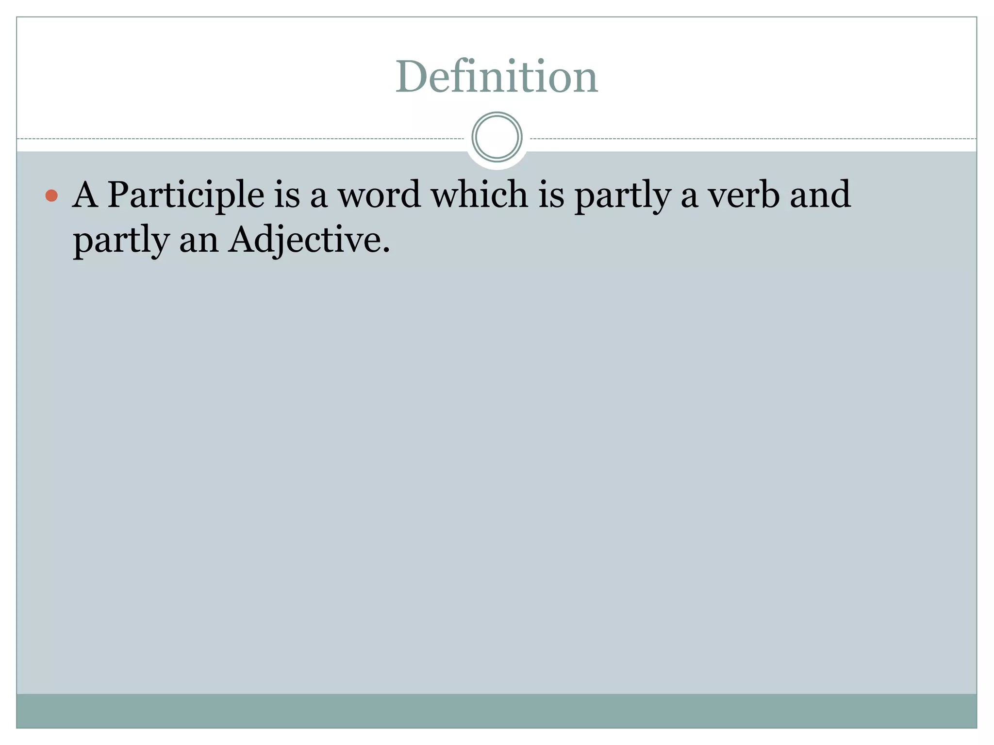 Participles | PPTX