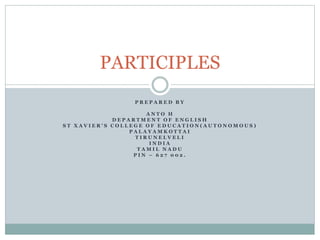 Participles | PPTX