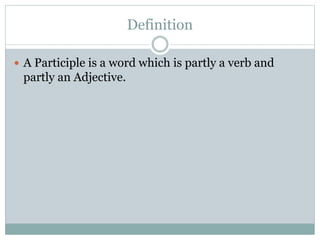 Participles | PPTX