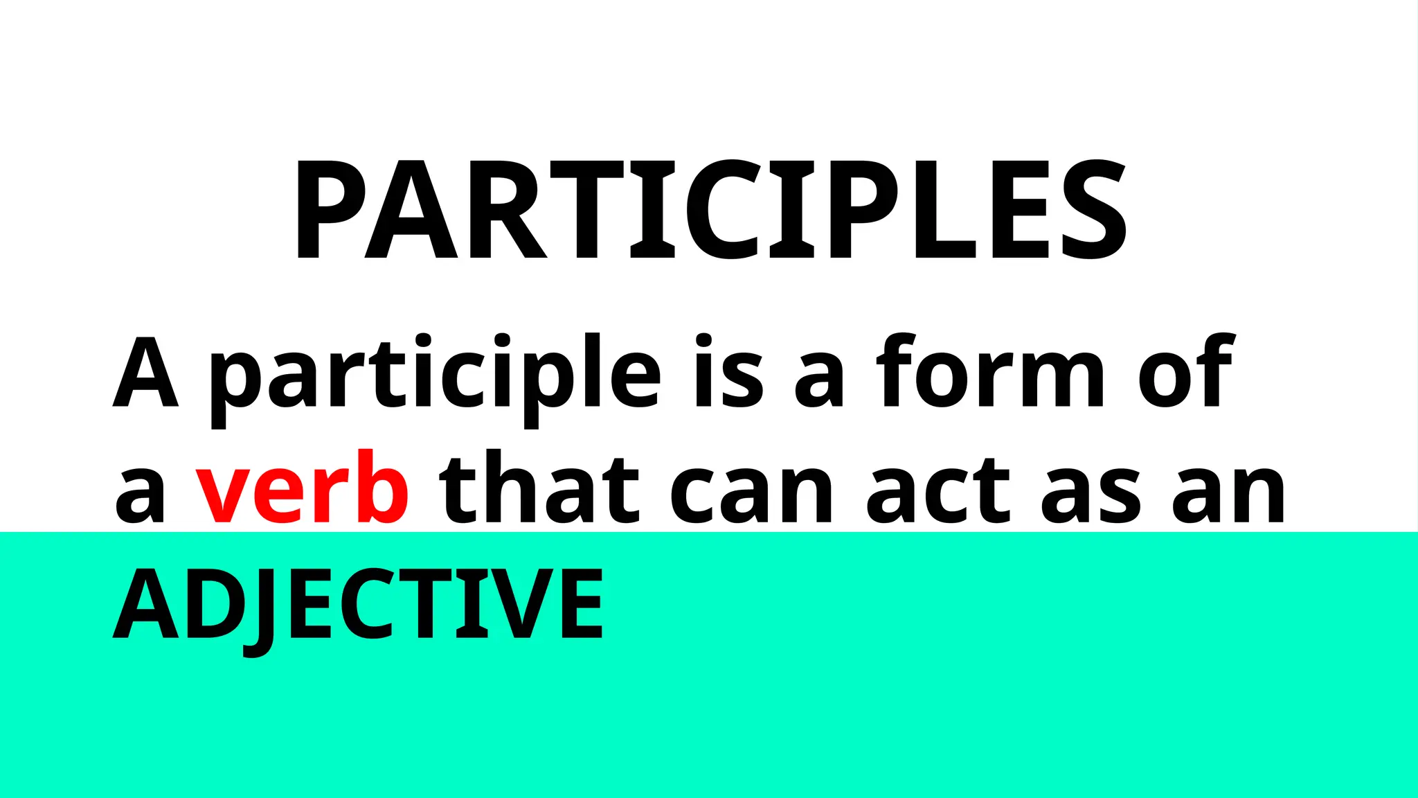 PARTICIPLES and its different examples.pptx