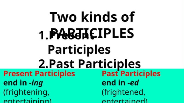 PARTICIPLES and its different examples.pptx