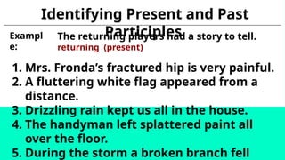 PARTICIPLES and its different examples.pptx