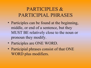 Participles | PPT
