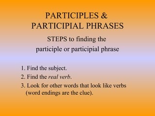 Participles | PPT