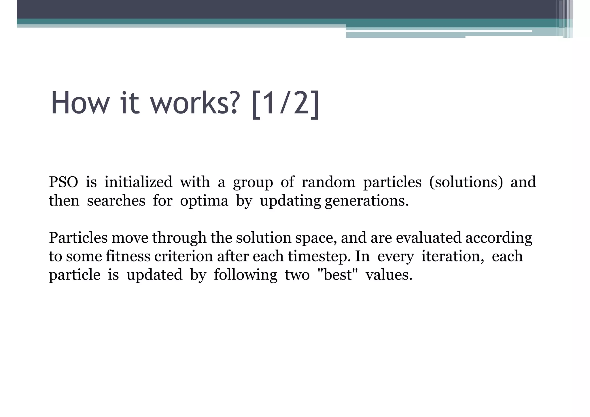 Particle Swarm Optimization | PDF