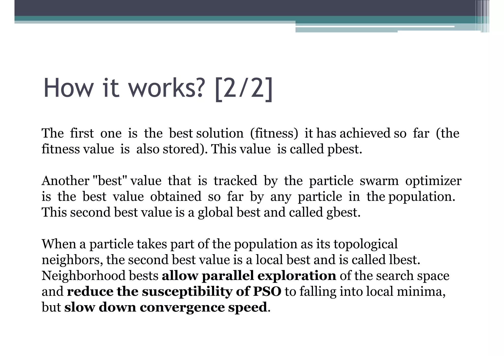 Particle Swarm Optimization | PDF