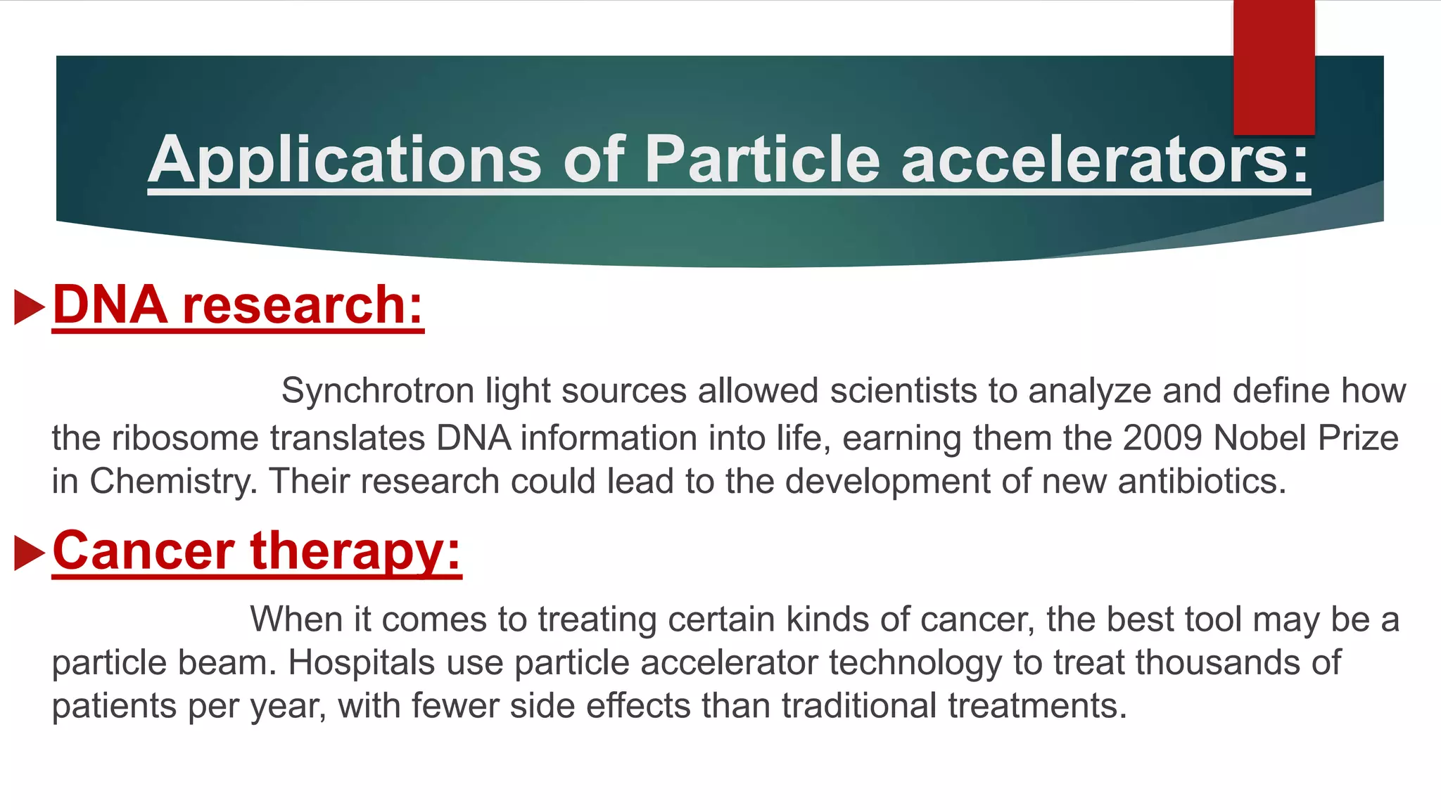 Particle accelerator | PPTX