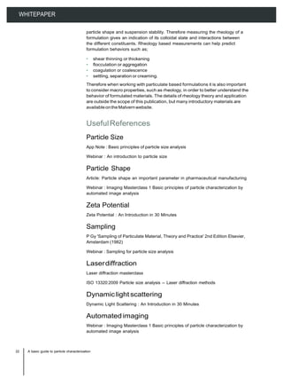 Particle Characterization Guide.docx | Physics | Science
