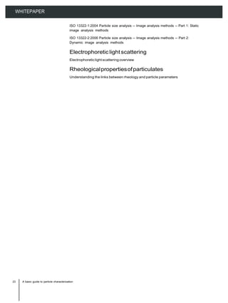 Particle Characterization Guide.docx | Physics | Science