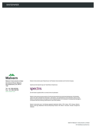 Particle Characterization Guide.docx | Physics | Science