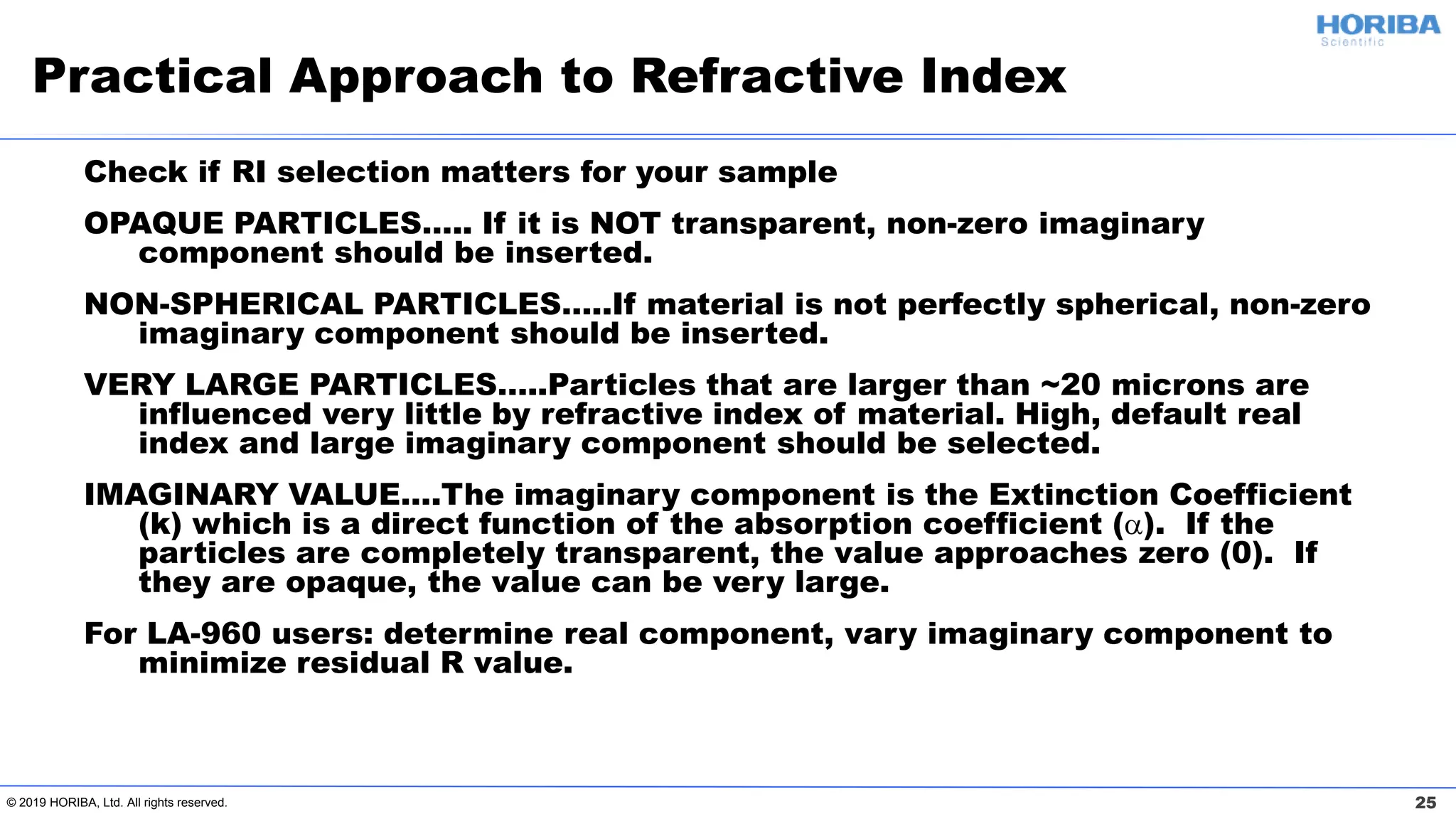 Particle Classroom Series III: Refractive Index and Laser Diffraction | PPT