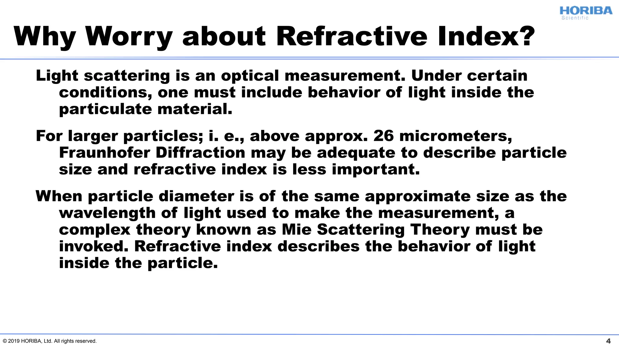 Particle Classroom Series III: Refractive Index and Laser Diffraction | PPT