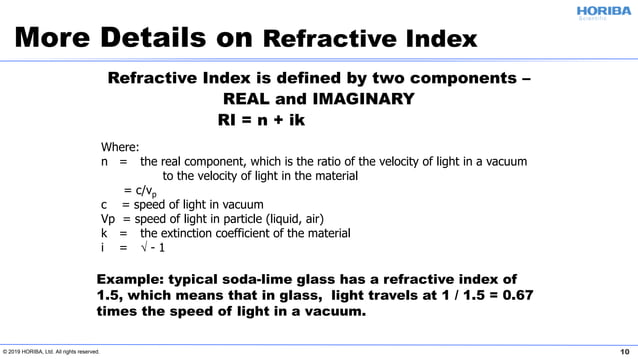 Particle Classroom Series III: Refractive Index and Laser Diffraction | PPT