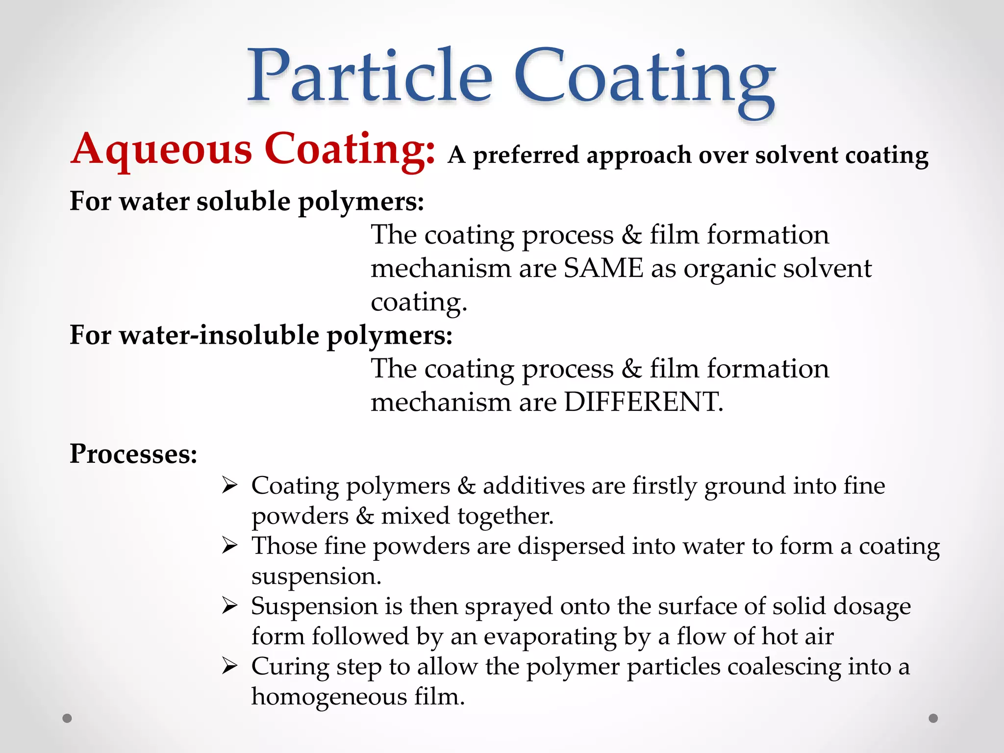 Particle Coating (Pharmaceutics) | PPTX