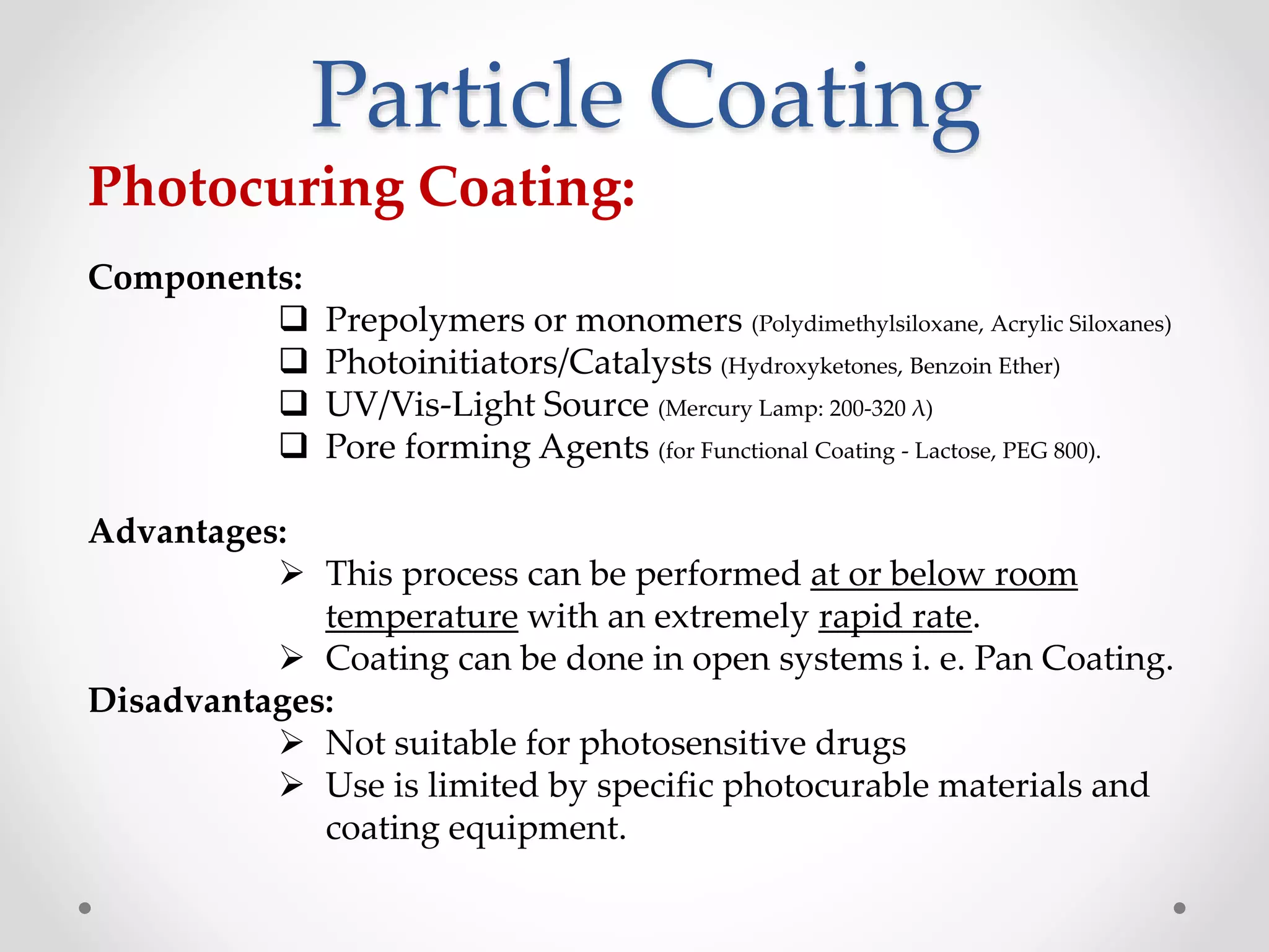 Particle Coating (Pharmaceutics) | PPTX