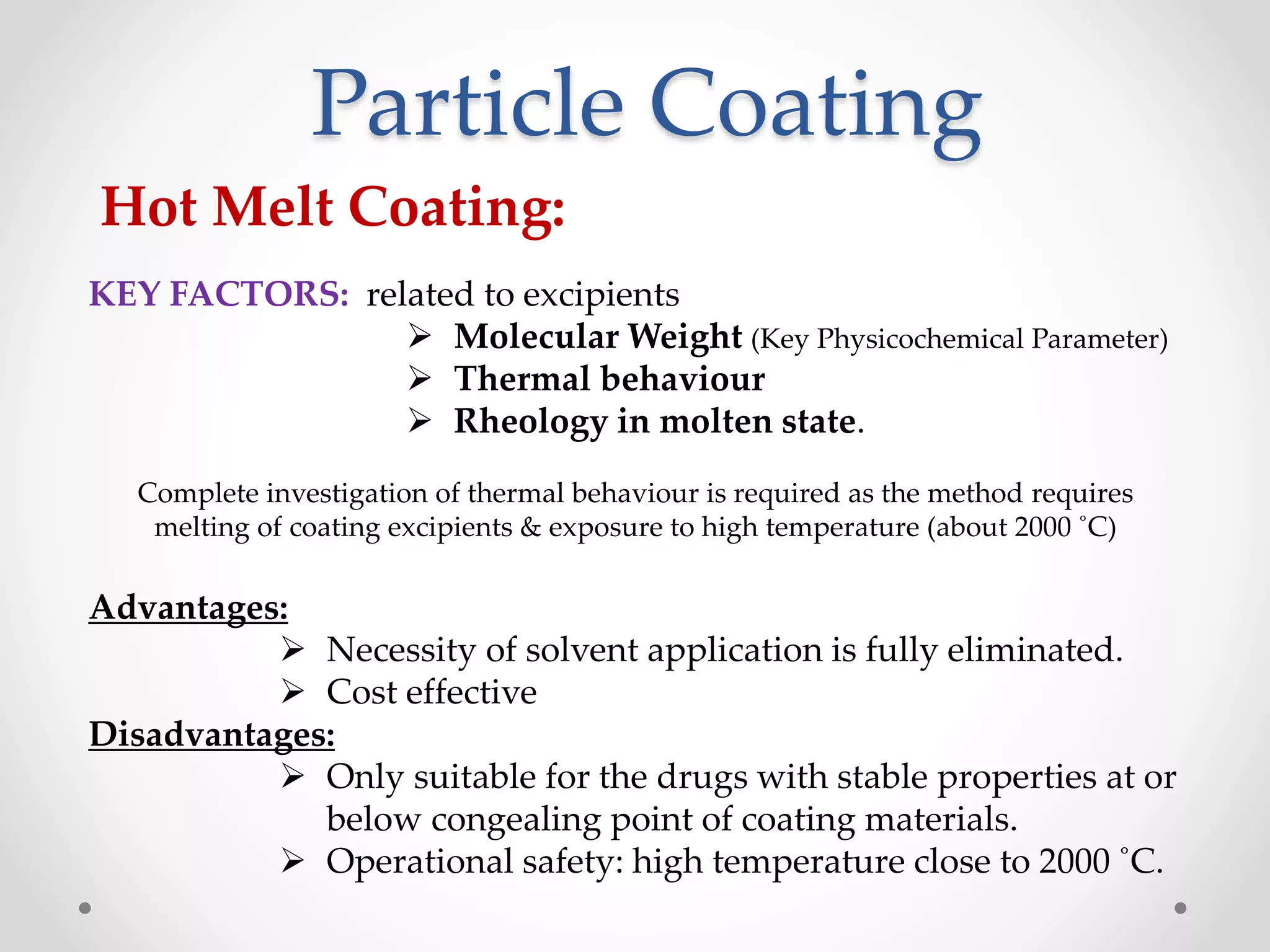 Particle Coating (Pharmaceutics) | PPTX