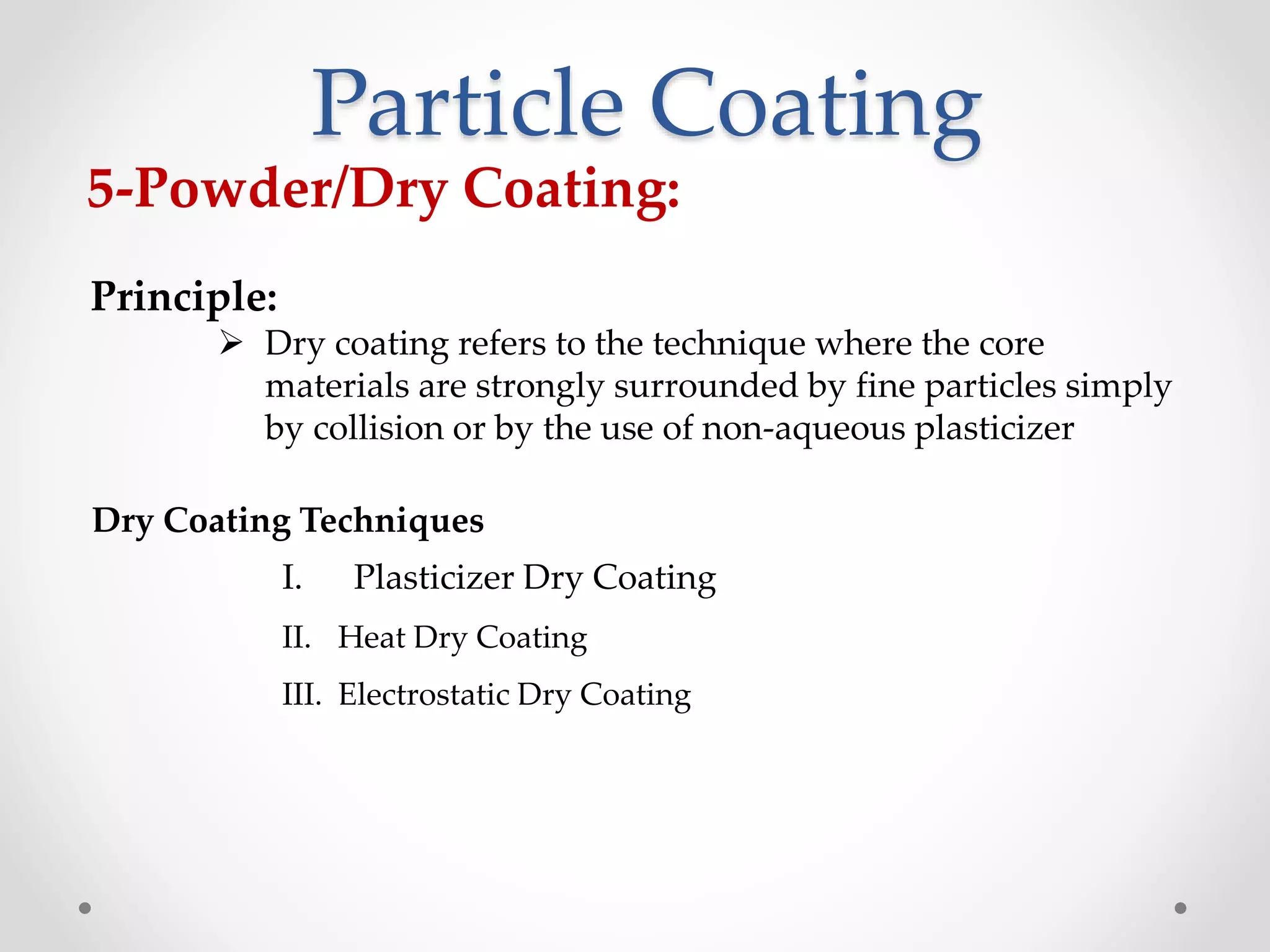 Particle Coating (Pharmaceutics) | PPTX