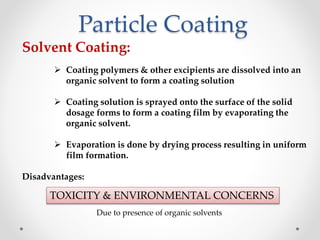 Particle Coating (Pharmaceutics) | PPTX