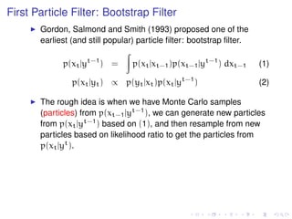 Particle filtering | PDF