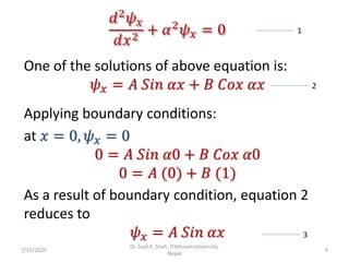 Particle in 1 d box | PPTX