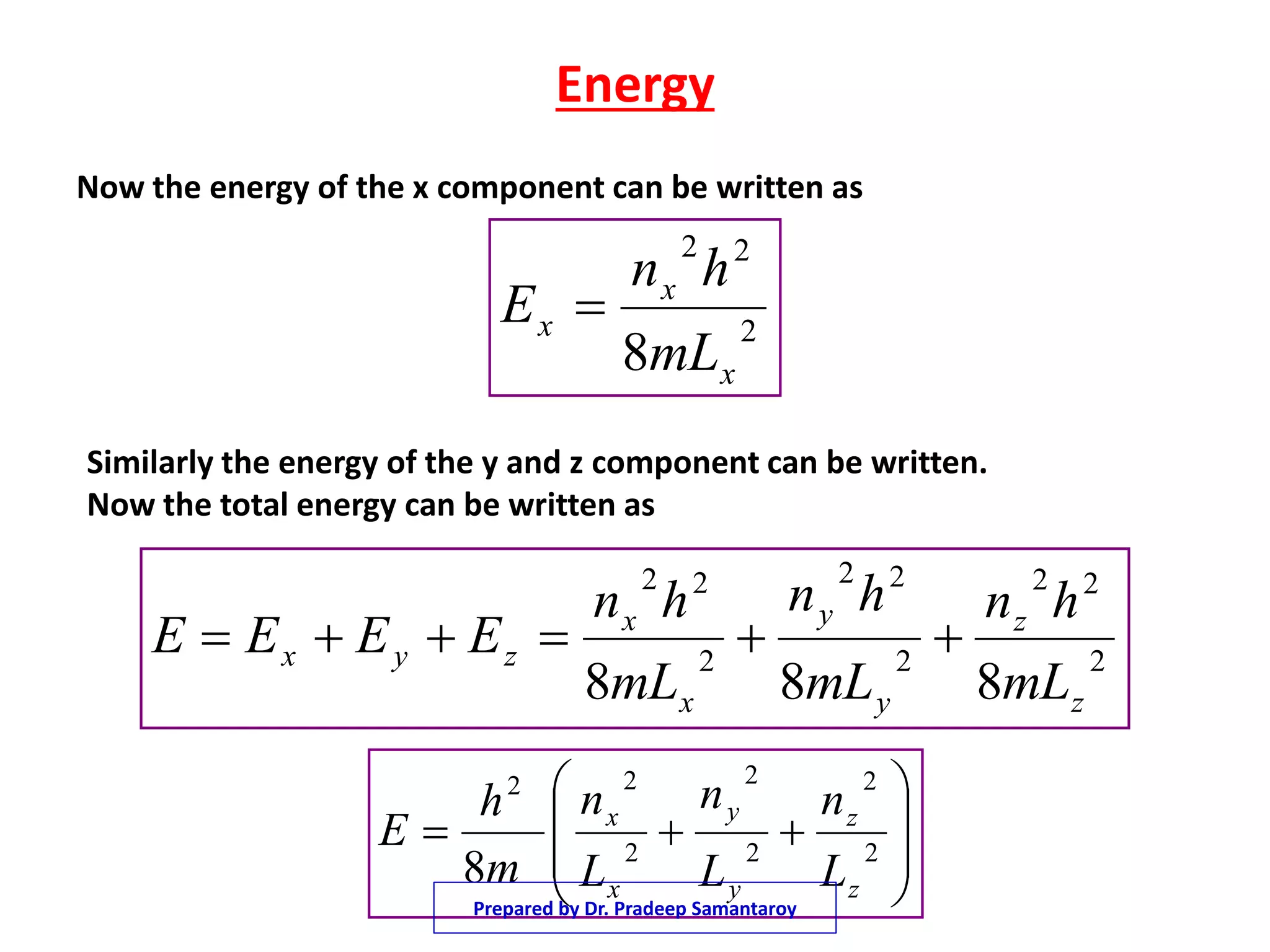 Particle in 3D box | PDF