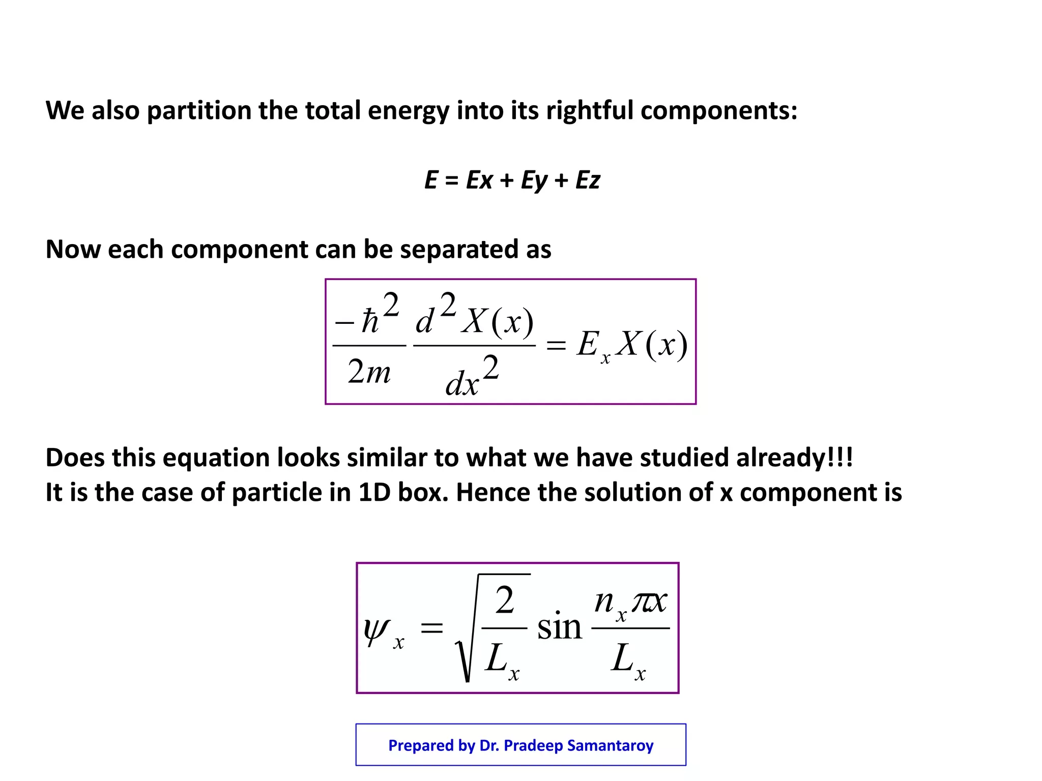 Particle in 3D box | PDF