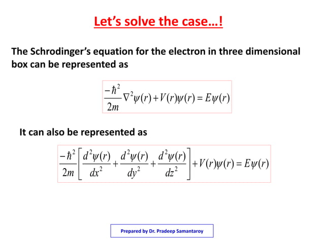 Particle in 3D box | PDF